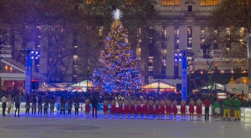 Bank Of America Winter Village Bryant Park inaugura el”Tree Lighting ...